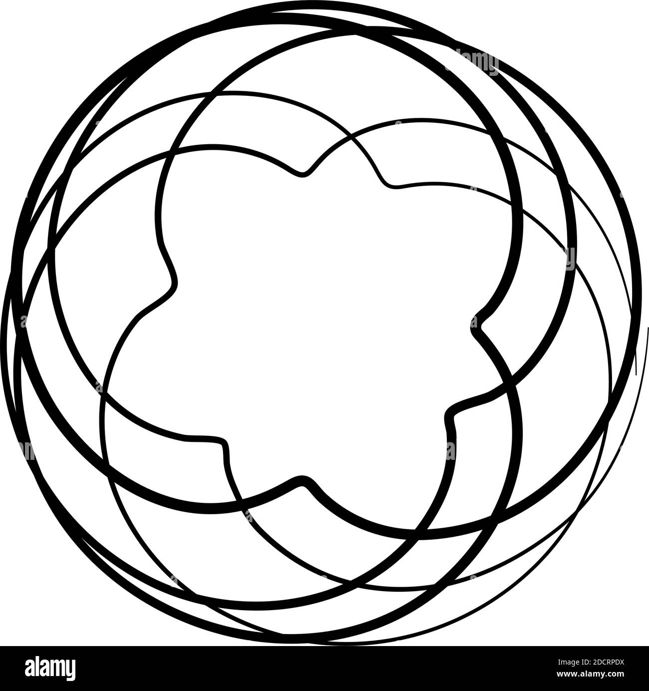 Curlicue, Loop shapes, elements vector illustration — Stock vector ...