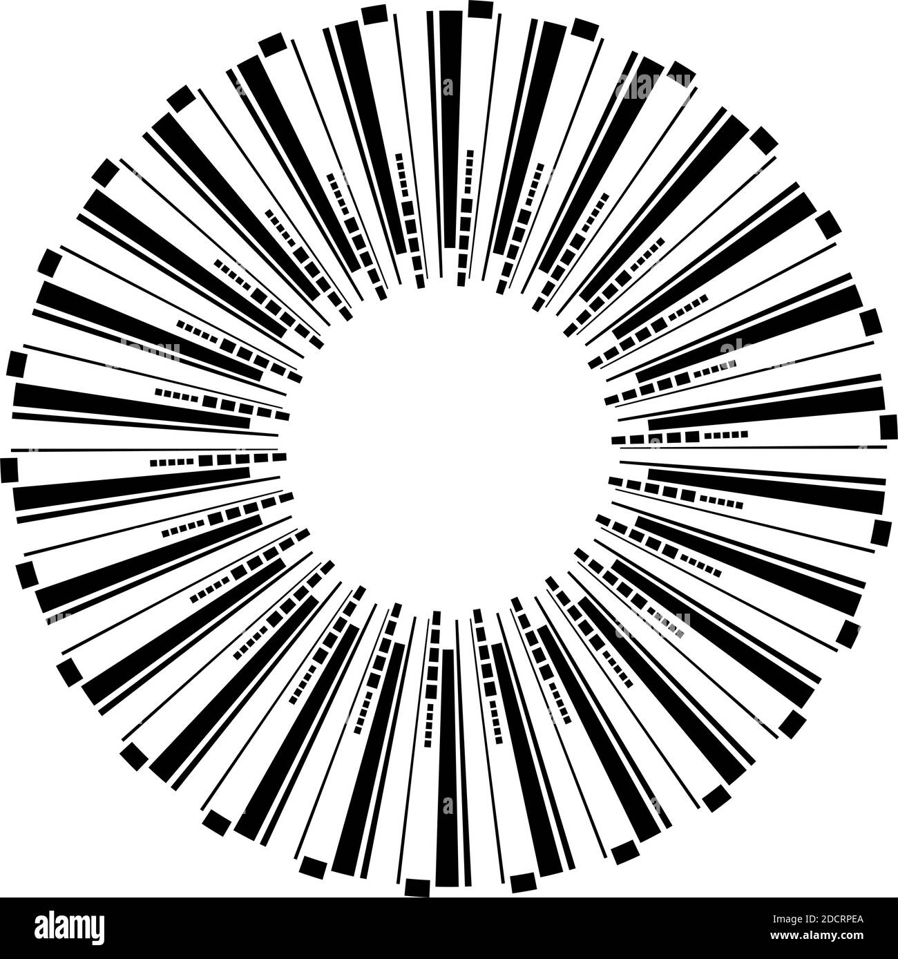 Geometric HUD, sc-fi GUI, UI circular elements. Geometric circle vector ...