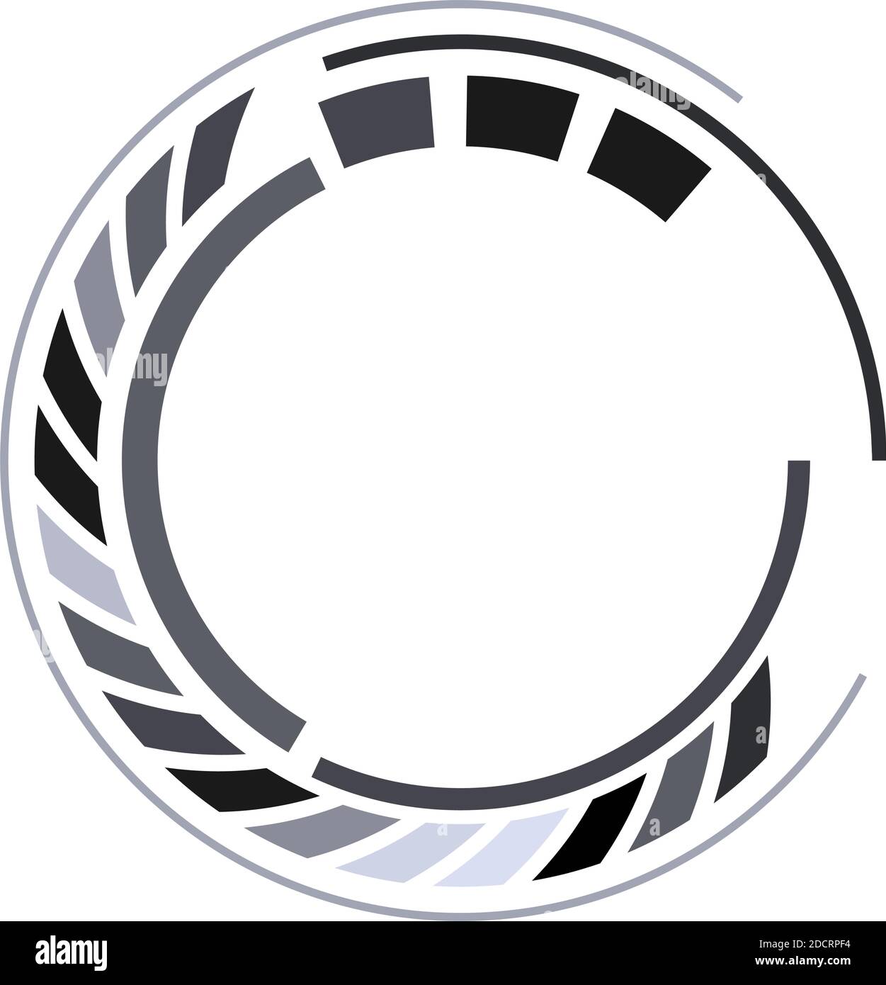 Geometric Sci-fi, Cybernetics, Cyber segmented circle, ring design ...