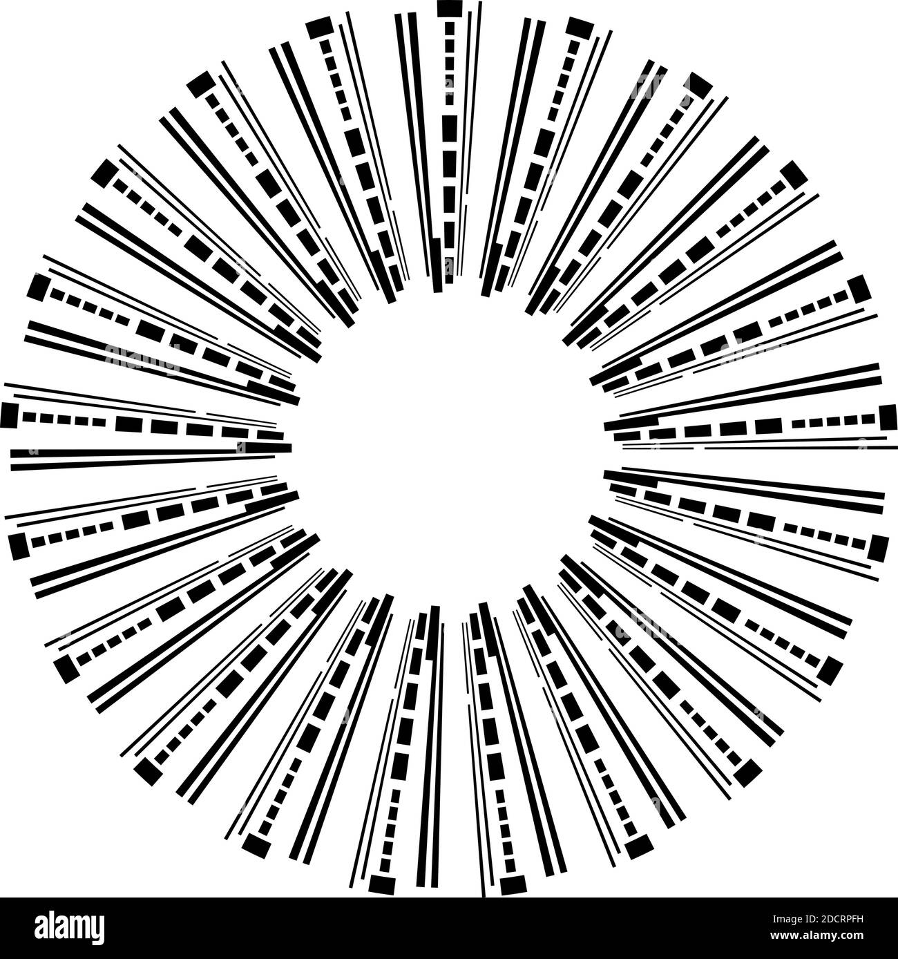 Geometric HUD, sc-fi GUI, UI circular elements. Geometric circle vector ...