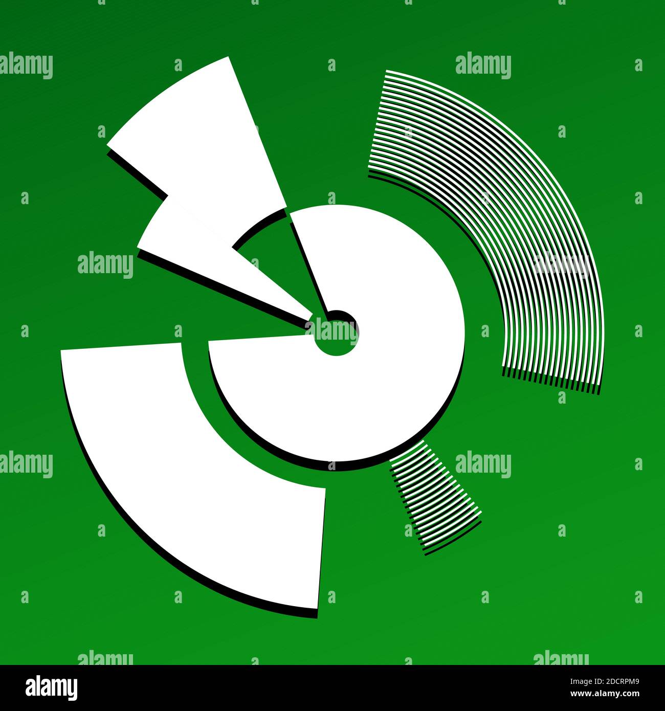 Geometric Sci-fi, Cybernetics, Cyber segmented circle, ring design ...