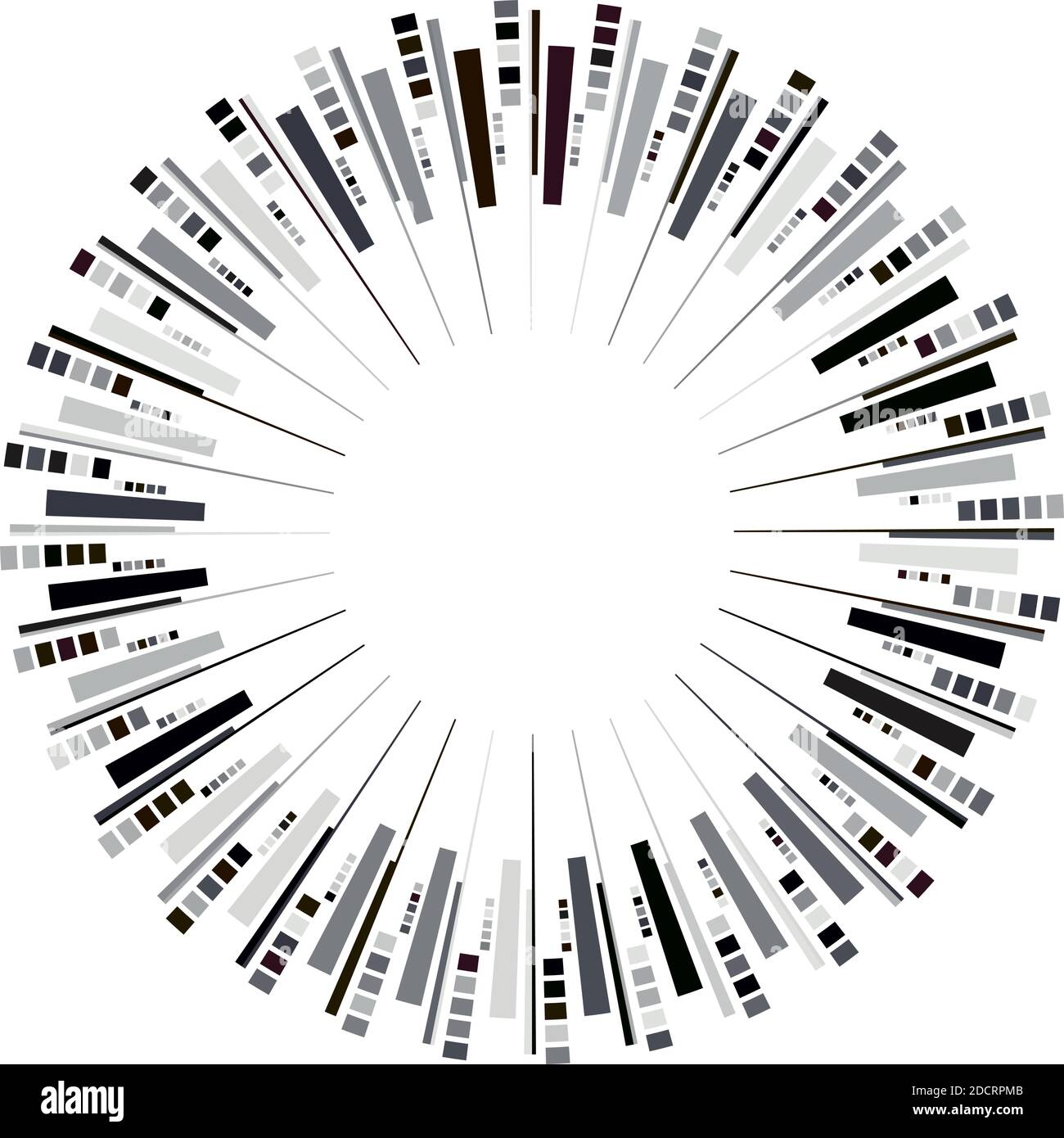 Geometric HUD, sc-fi GUI, UI circular elements. Geometric circle vector ...