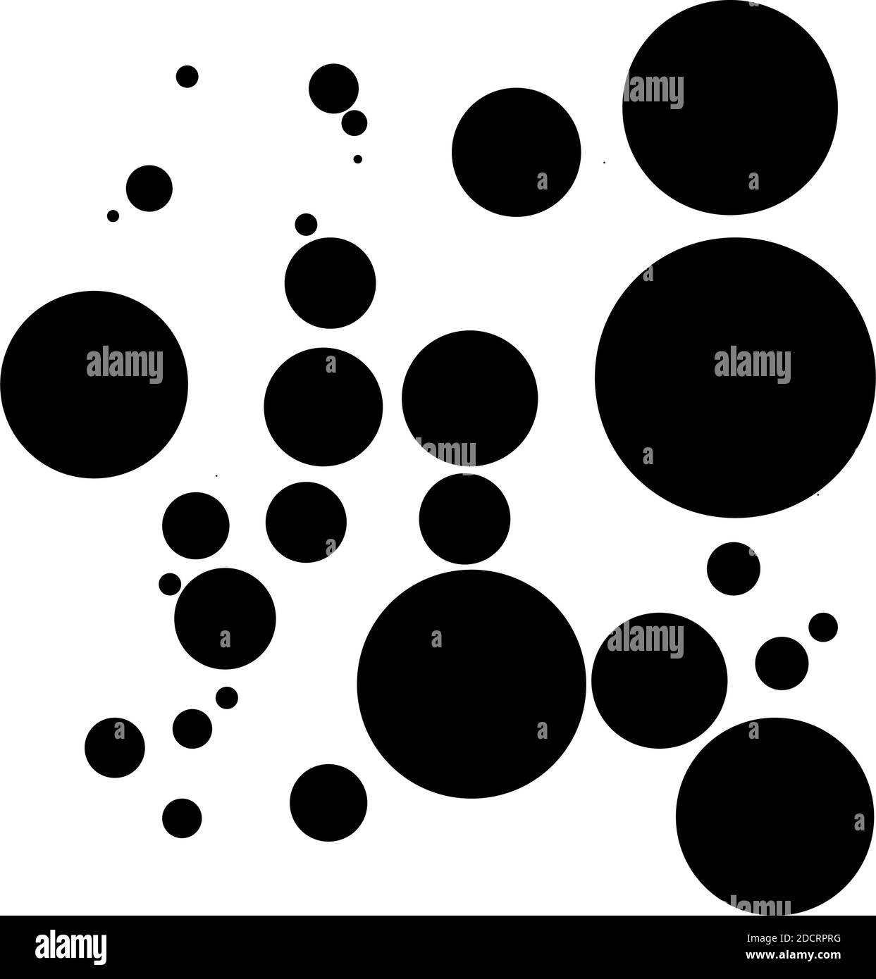 Random dots, circles, Polka-dots element - Stock vector illustration, clip-art Stock Vector ...