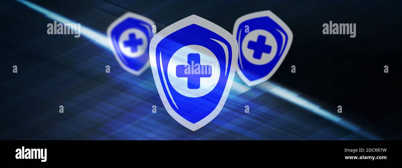 Illustration of a health protection concept Stock Photo - Alamy