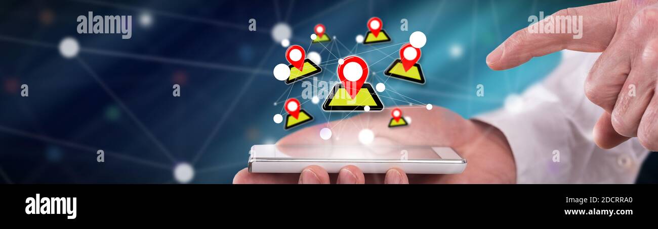 Hand held navigation device hi-res stock photography and images - Alamy