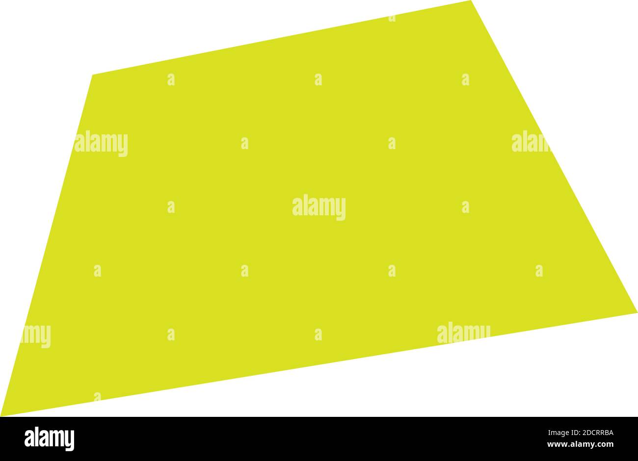 Basic square shape, Square plane in perspective. 3D flat angle trapeze ...