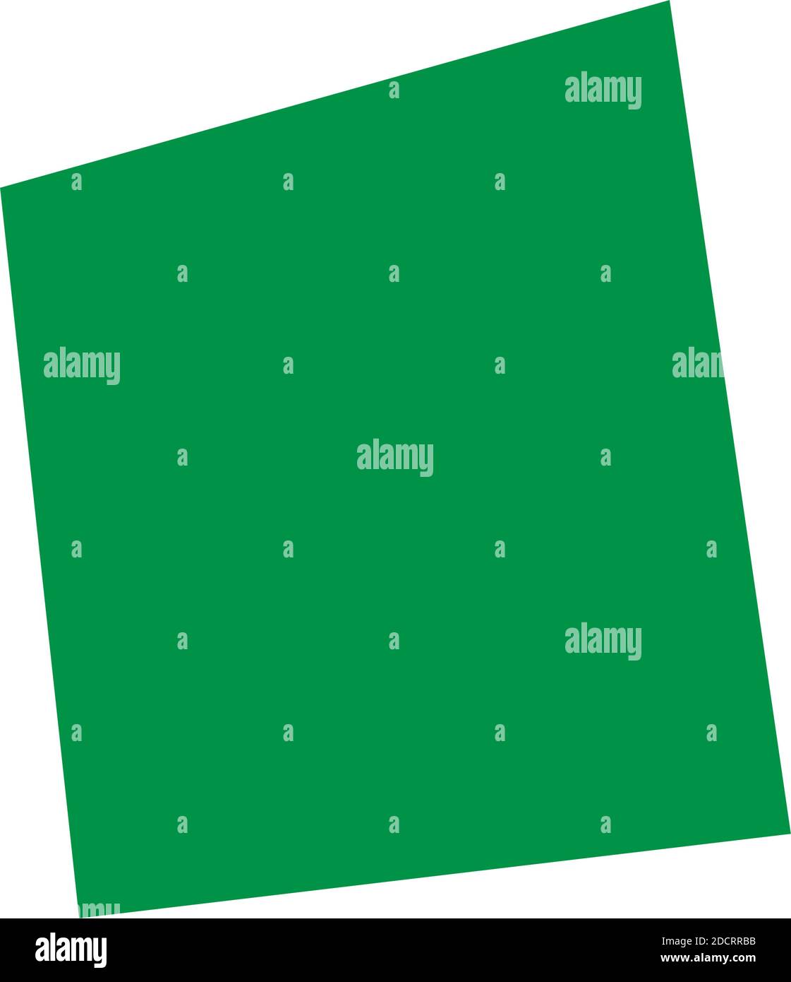 Basic square shape, Square plane in perspective. 3D flat angle trapeze ...