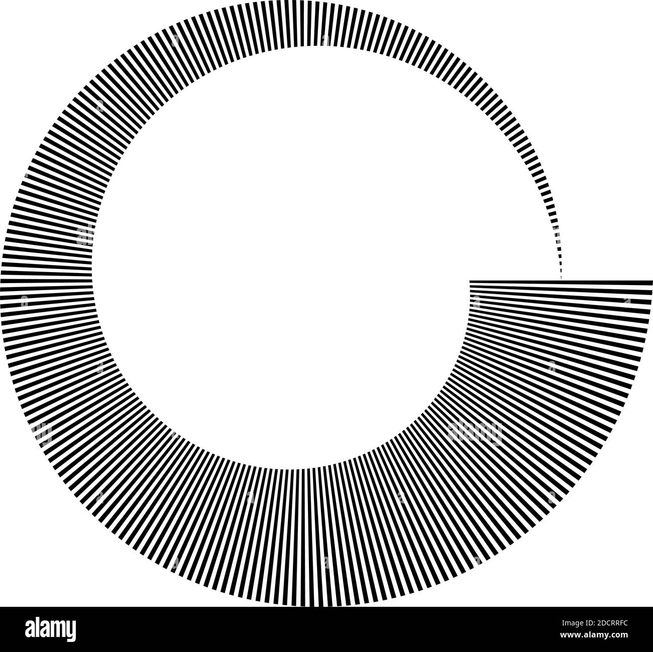 Circular radial lines volute, helix shape design element(s) – Stock ...