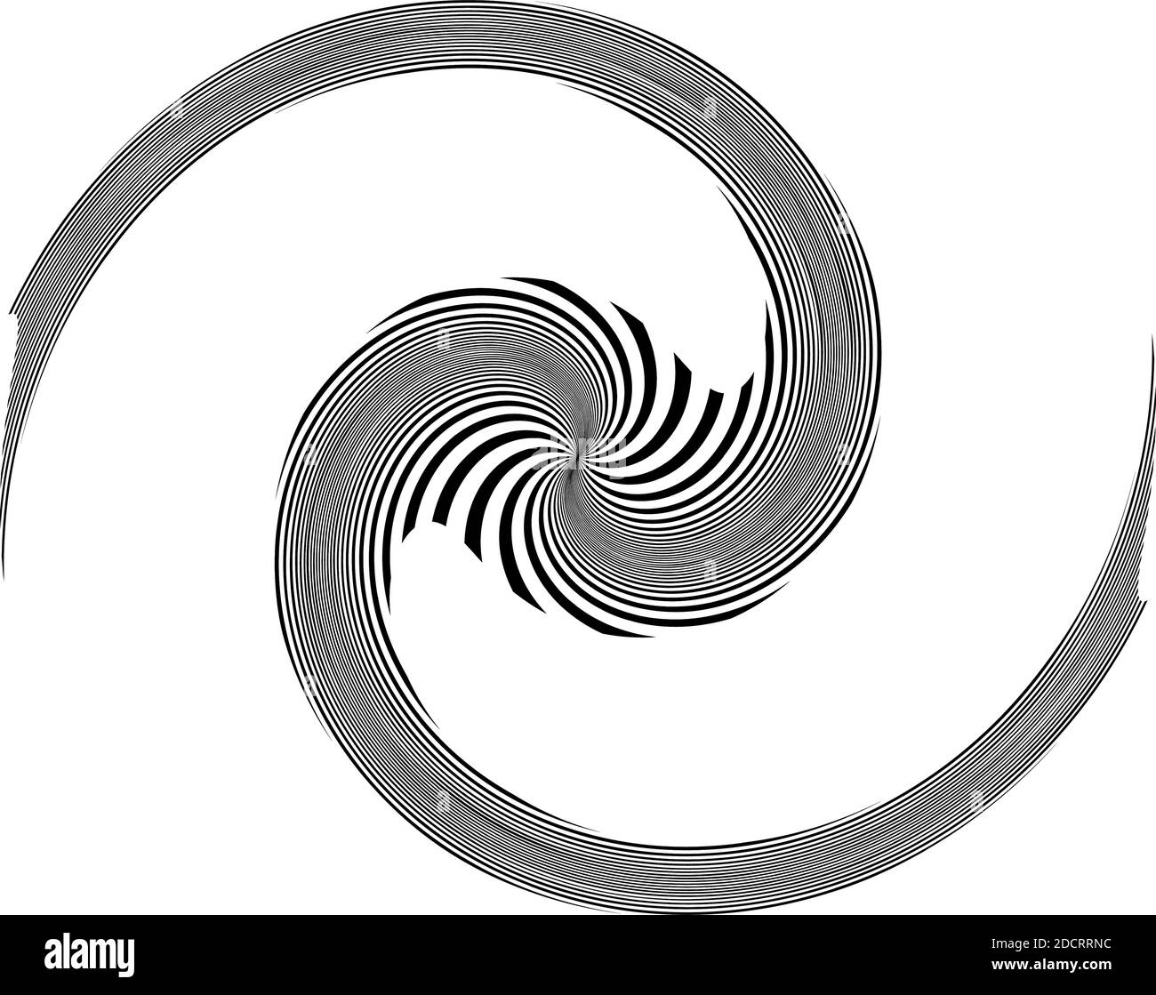 Twist, spiral circular abstract shapes design element(s) – Stock ...