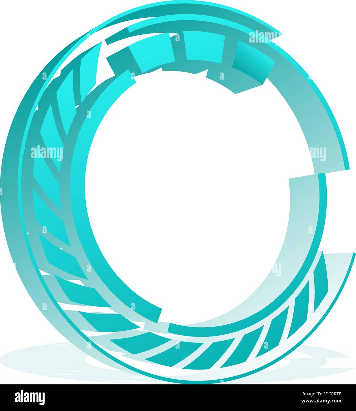 Geometric Sci-fi, Cybernetics, Cyber segmented circle, ring design ...