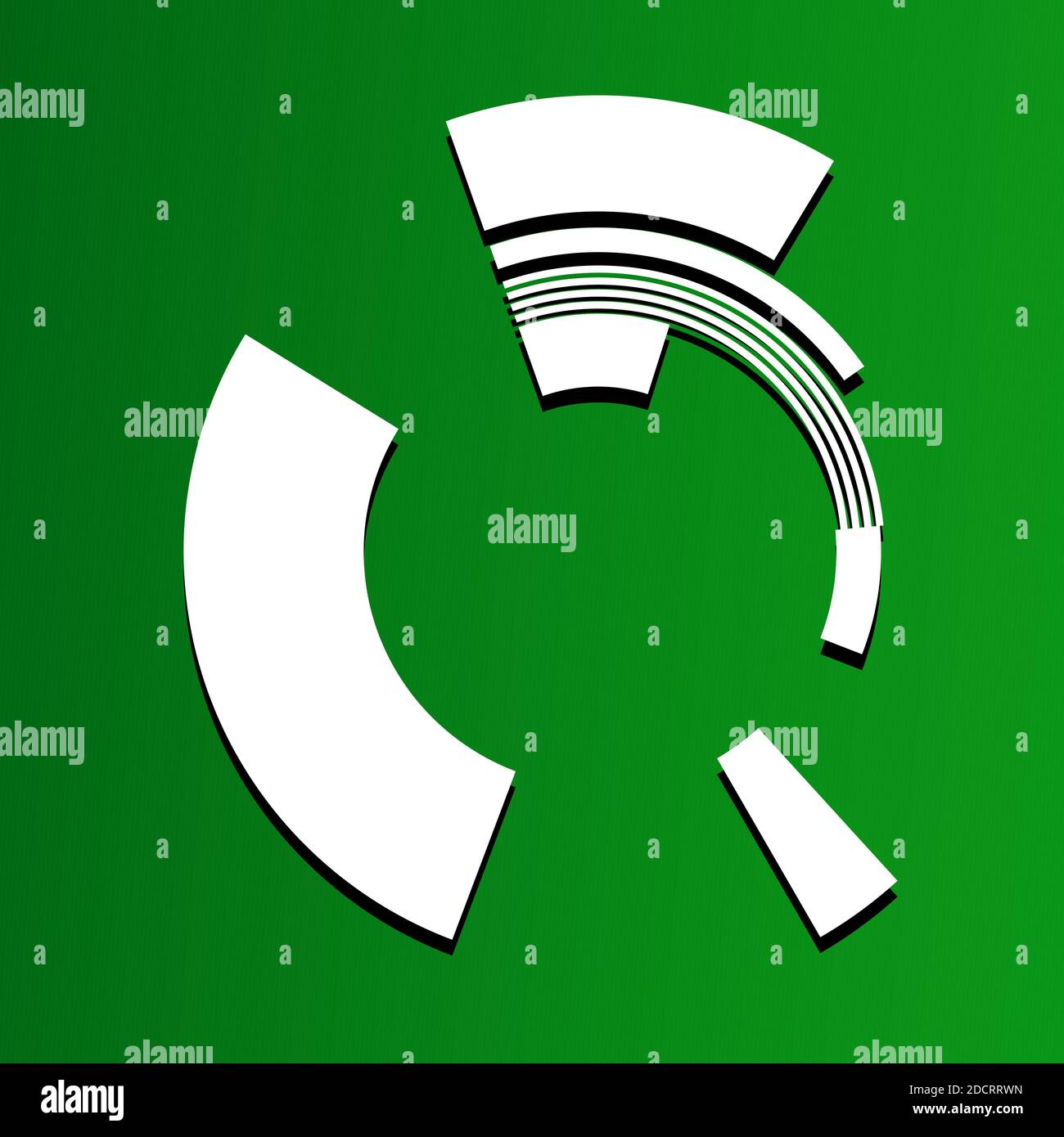 Geometric Sci-fi, Cybernetics, Cyber segmented circle, ring design ...