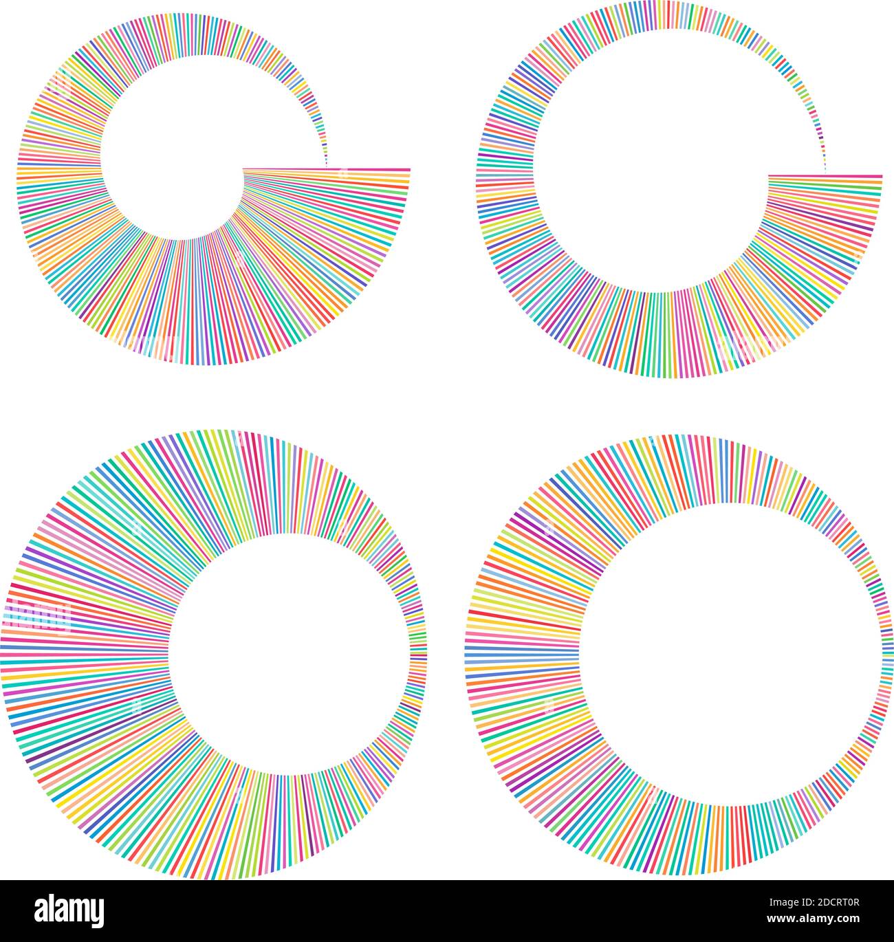 Circular radial lines volute, helix shape design element(s) – Stock ...