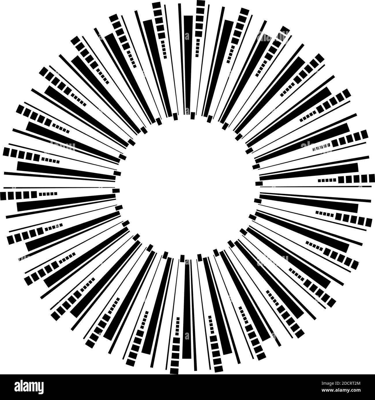 Geometric HUD, sc-fi GUI, UI circular elements. Geometric circle vector ...