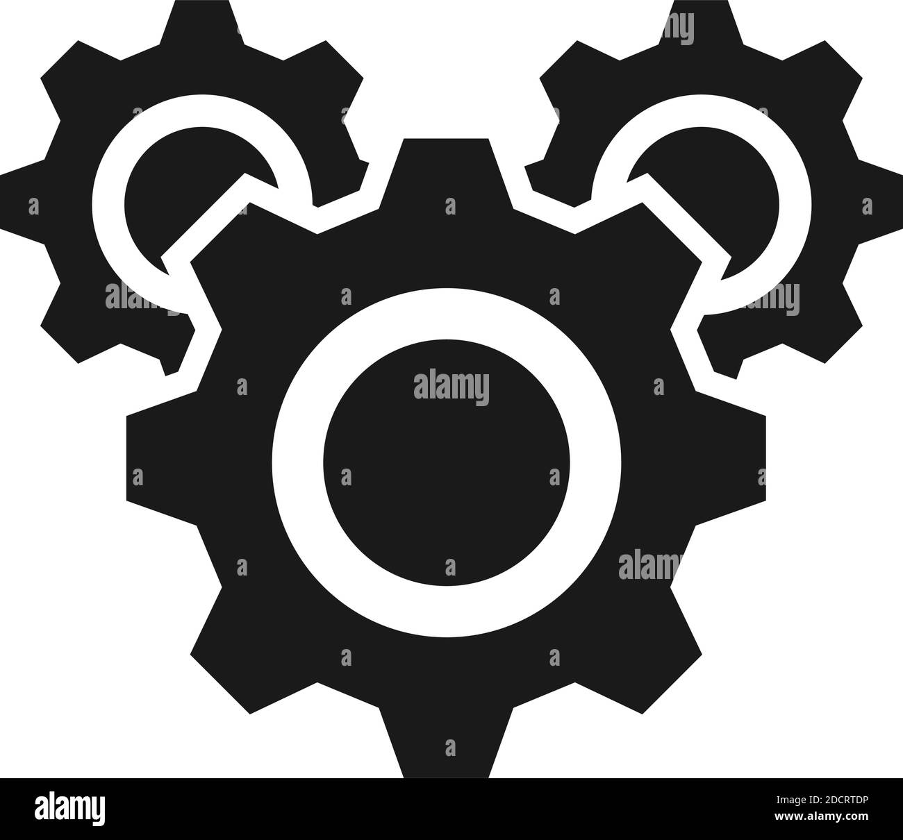 Gear, cogwheel, gearwheel icon, symbol and logo. Setup, customization ...