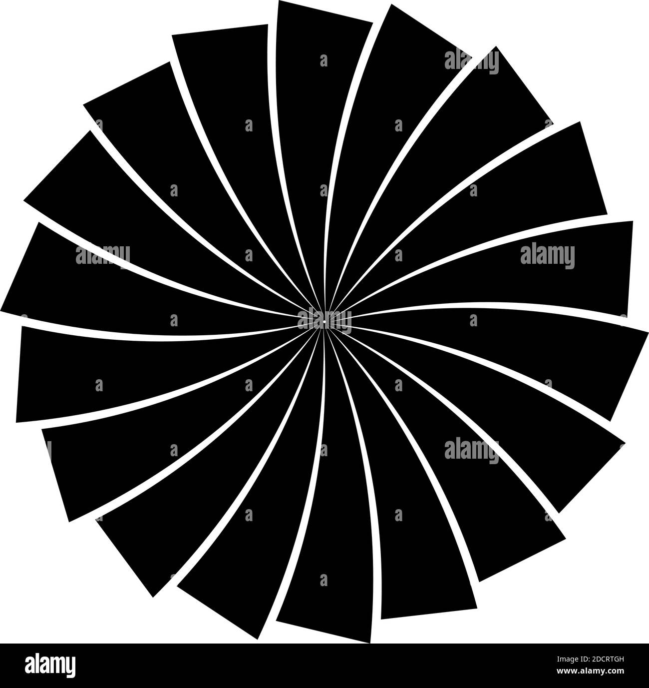 Twist, spiral circular abstract shapes design element(s) – Stock ...