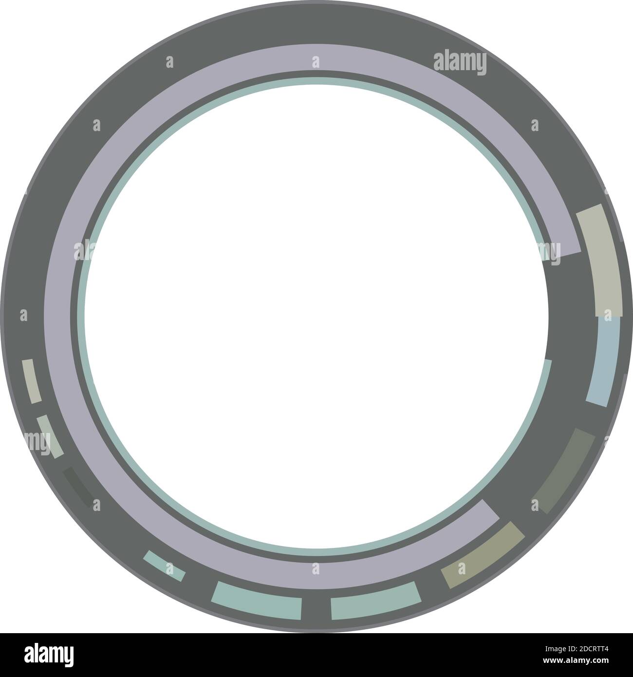 Geometric HUD, sc-fi GUI, UI circular elements. Geometric circle vector ...