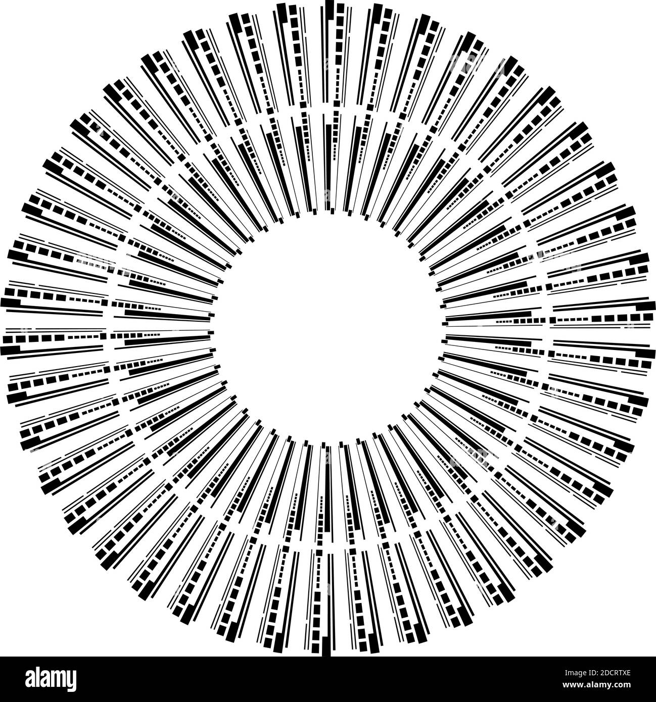 Geometric HUD, sc-fi GUI, UI circular elements. Geometric circle vector ...