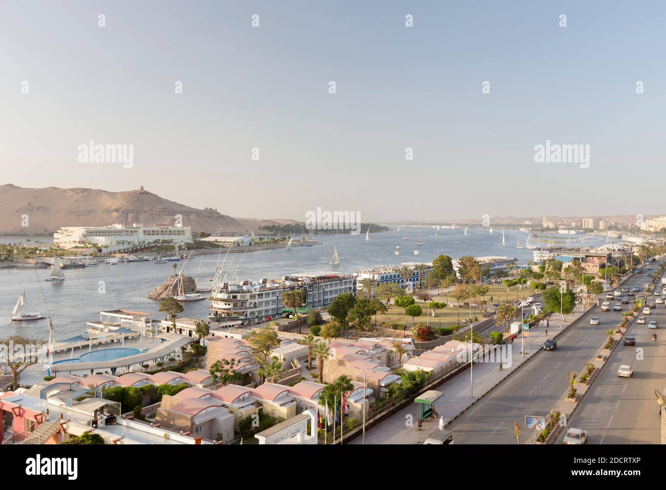 View over the river Nile, Aswan, Egypt Stock Photo - Alamy