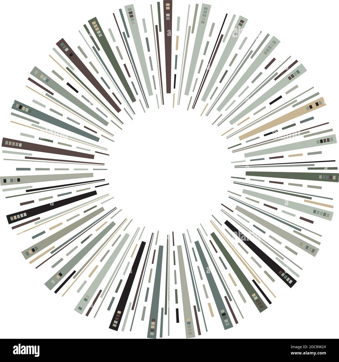 Geometric HUD, sc-fi GUI, UI circular elements. Geometric circle vector ...