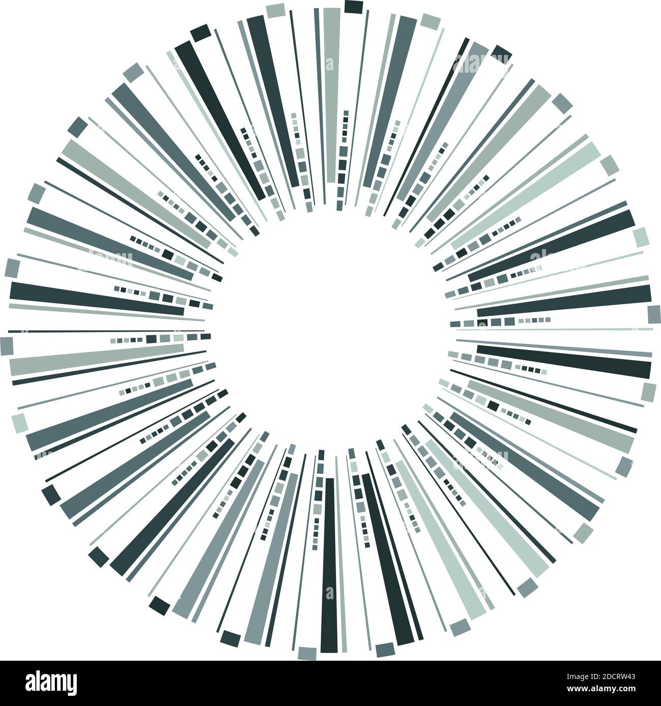 Geometric HUD, sc-fi GUI, UI circular elements. Geometric circle vector ...