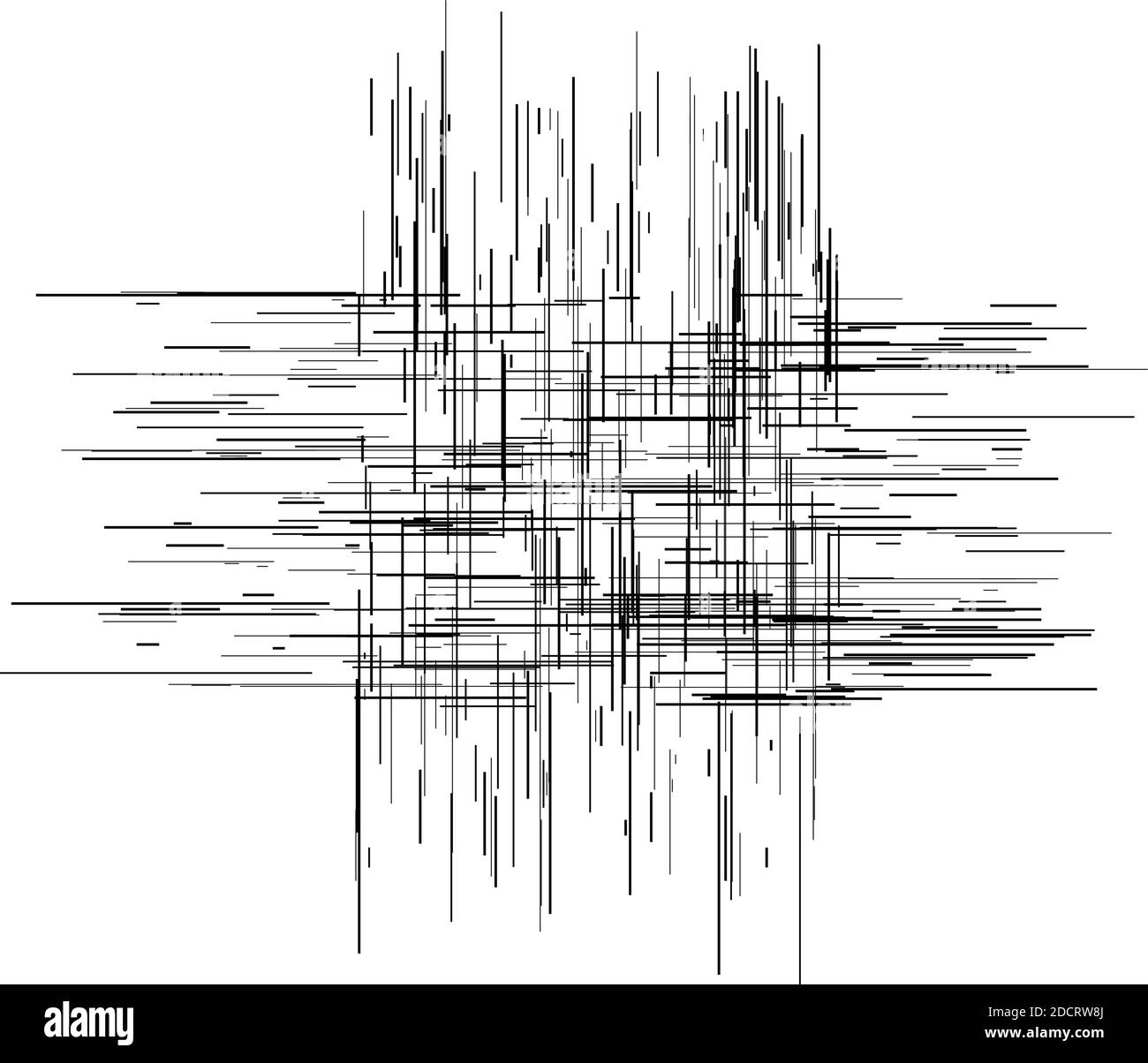 Irregular, random lines harsh texture. Abrasion, sketch, sketchy scribble lines – Stock ...
