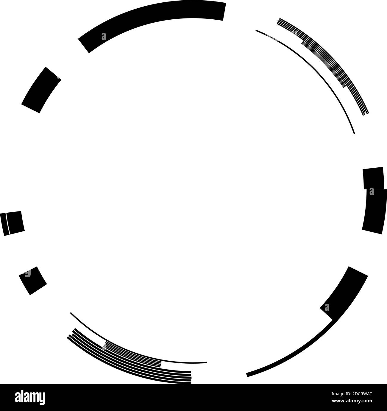 Hud cyberpunk futuristic circular Cut Out Stock Images & Pictures - Alamy