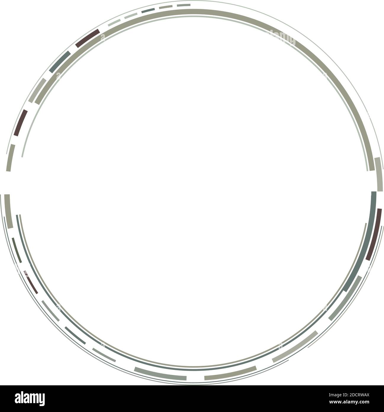 Geometric HUD, sc-fi GUI, UI circular elements. Geometric circle vector ...