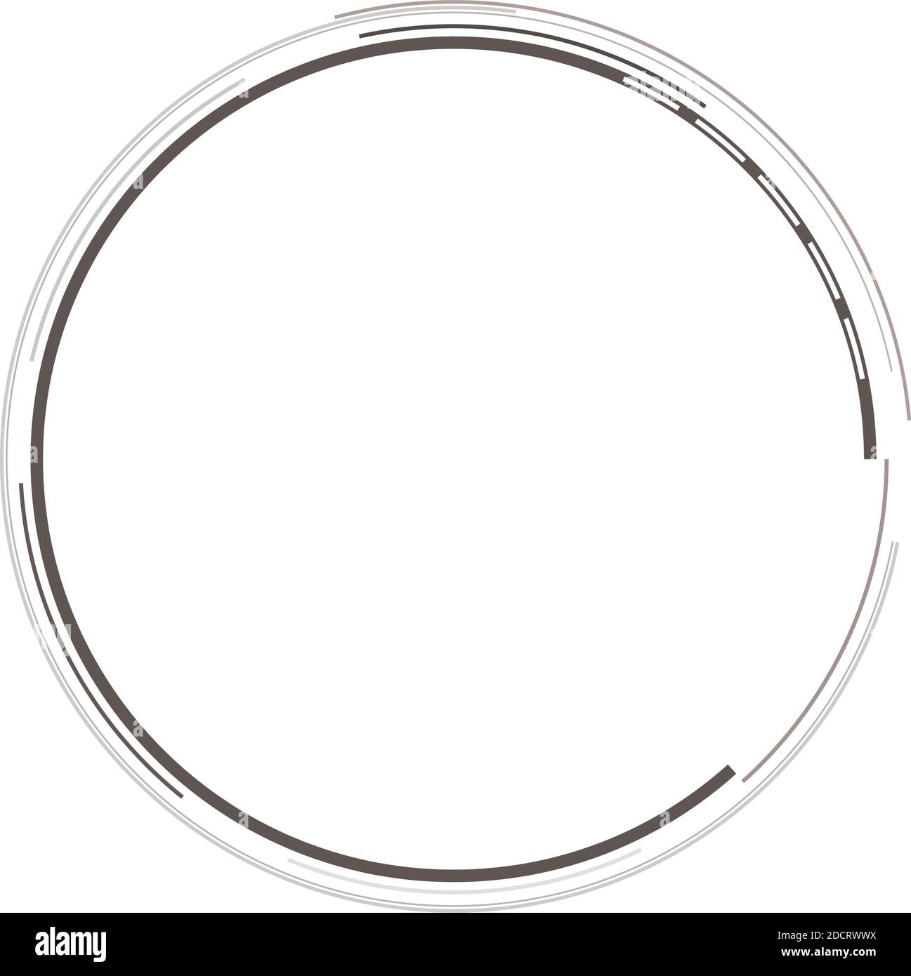 Geometric HUD, sc-fi GUI, UI circular elements. Geometric circle vector ...