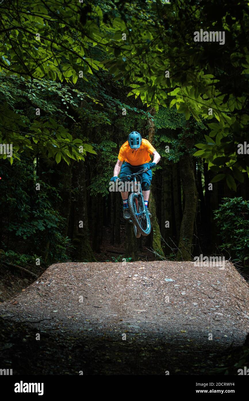 Kernow Bike Park Opening 2020 Cornwall MTB Mountain Biking Stock Photo ...