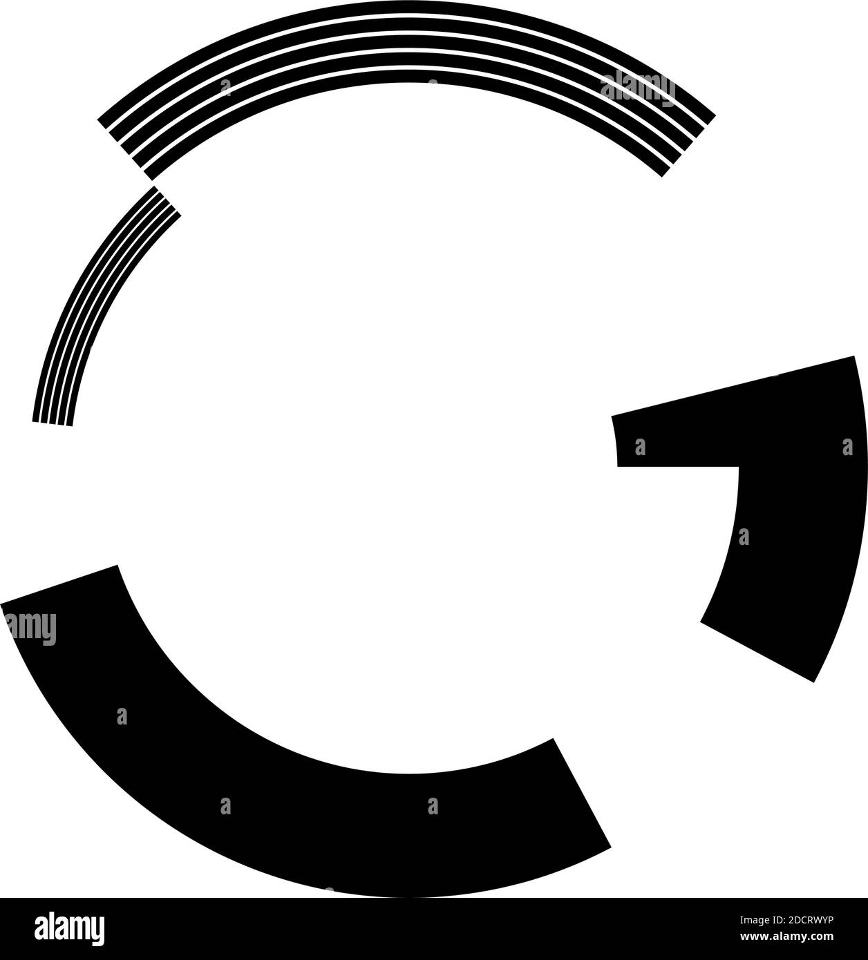 Geometric HUD, sc-fi GUI, UI circular elements. Geometric circle vector ...