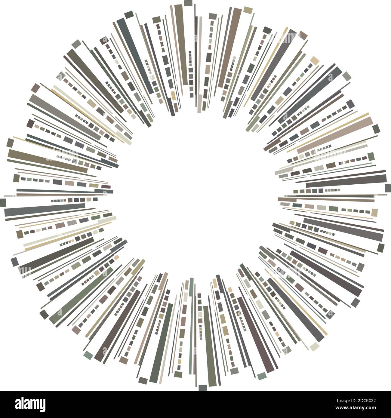 Geometric HUD, sc-fi GUI, UI circular elements. Geometric circle vector ...