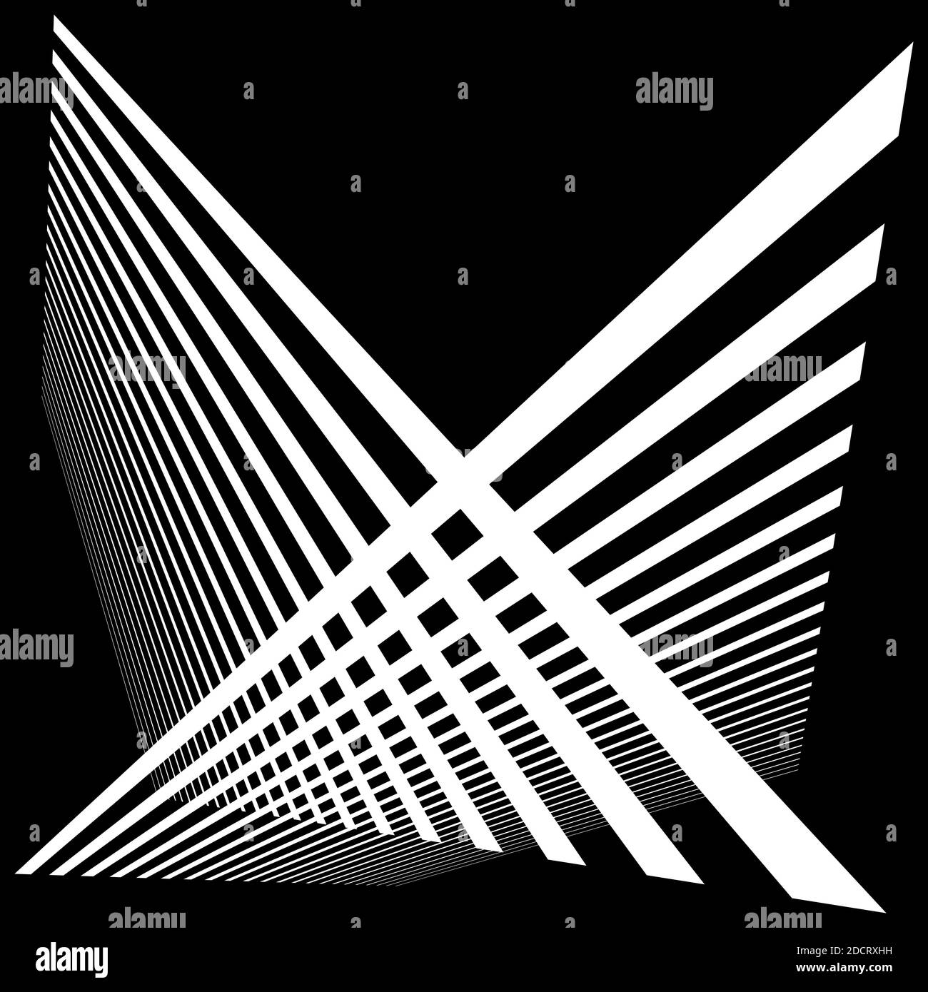 Abstract grid, mesh. Lattice, grating in perspective 3d – Stock vector ...