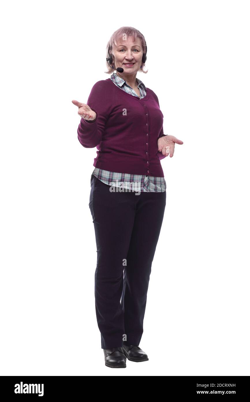 Active woman friendly smile Cut Out Stock Images & Pictures - Alamy