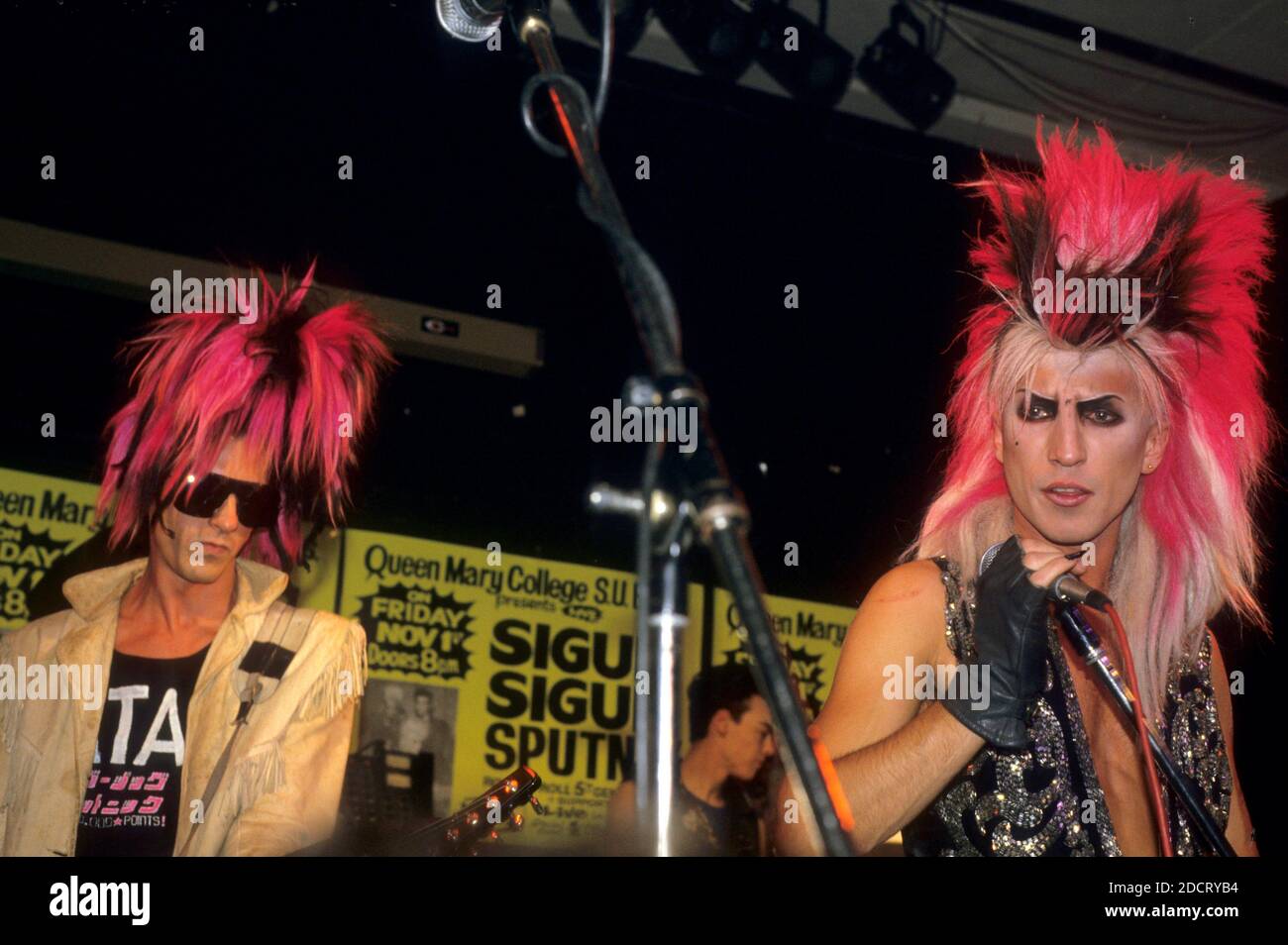 Tony James, Chris Kavanagh and Martin Degville from Sigue Sigue Sputnik ...