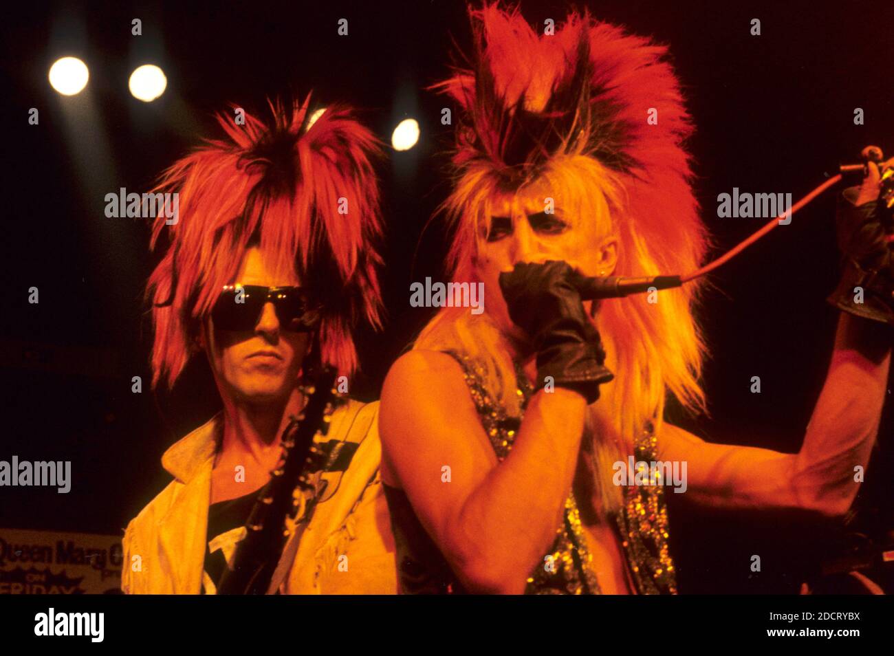 Tony James and Martin Degville from Sigue Sigue Sputnik live at Abbey ...