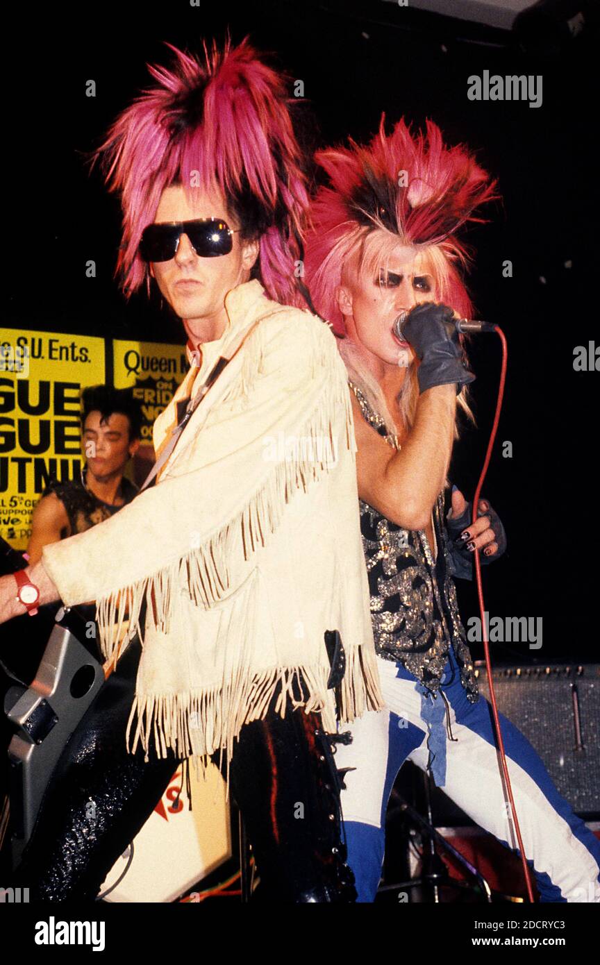 Chris Kavanagh, Tony James and Martin Degville from Sigue Sigue Sputnik ...