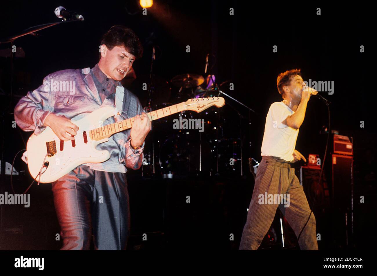 Charlie Burchill and Jim Kerr from Simple Minds live at the Lyceum ...