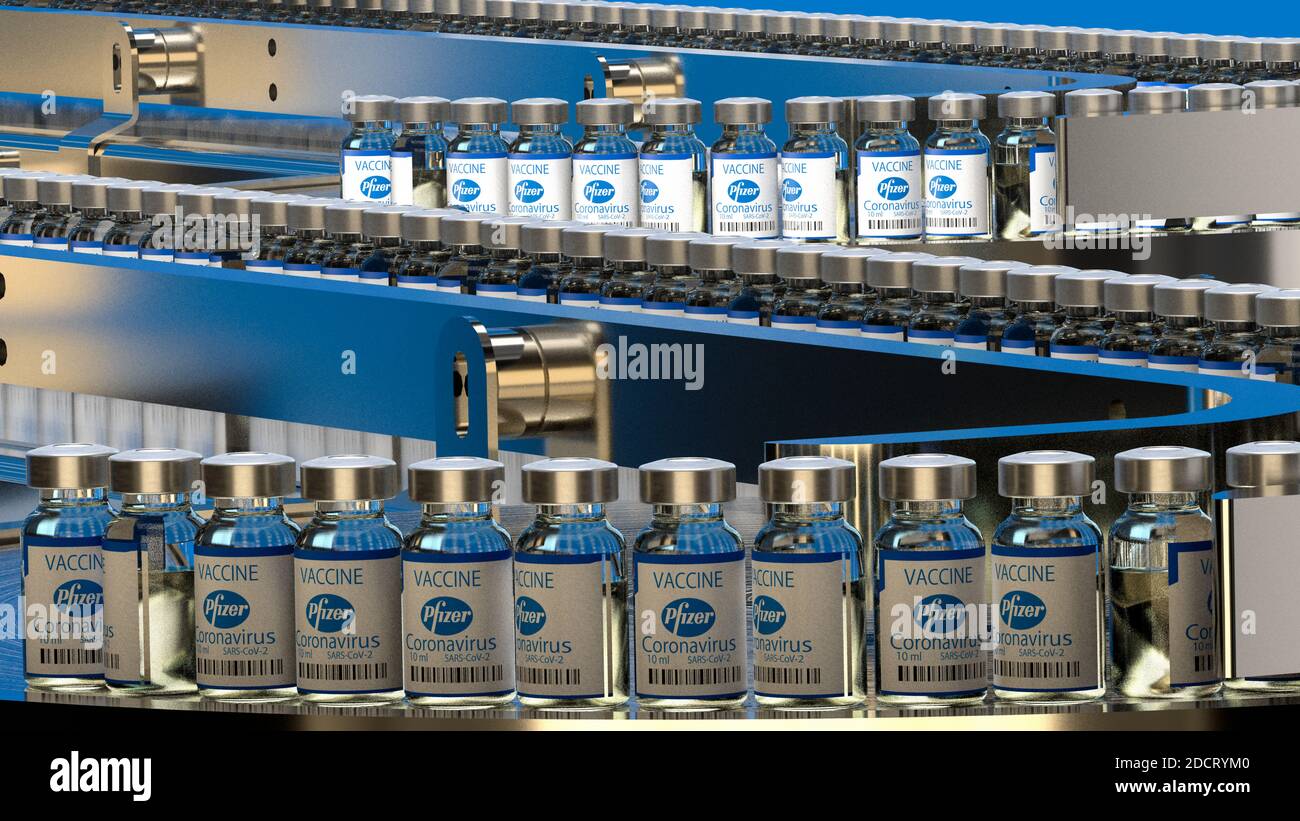 Vaccine covid production line hi-res stock photography and images - Alamy