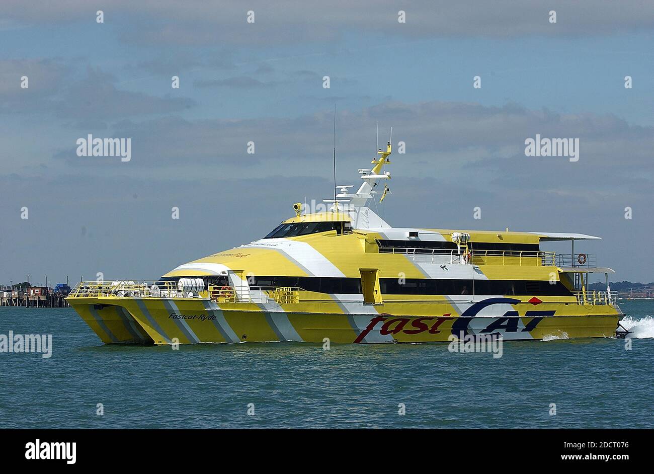 THE FAST CAT PORTSMOUTH TO ISLE OF WIGHT FERRY. 2001 Stock Photo - Alamy