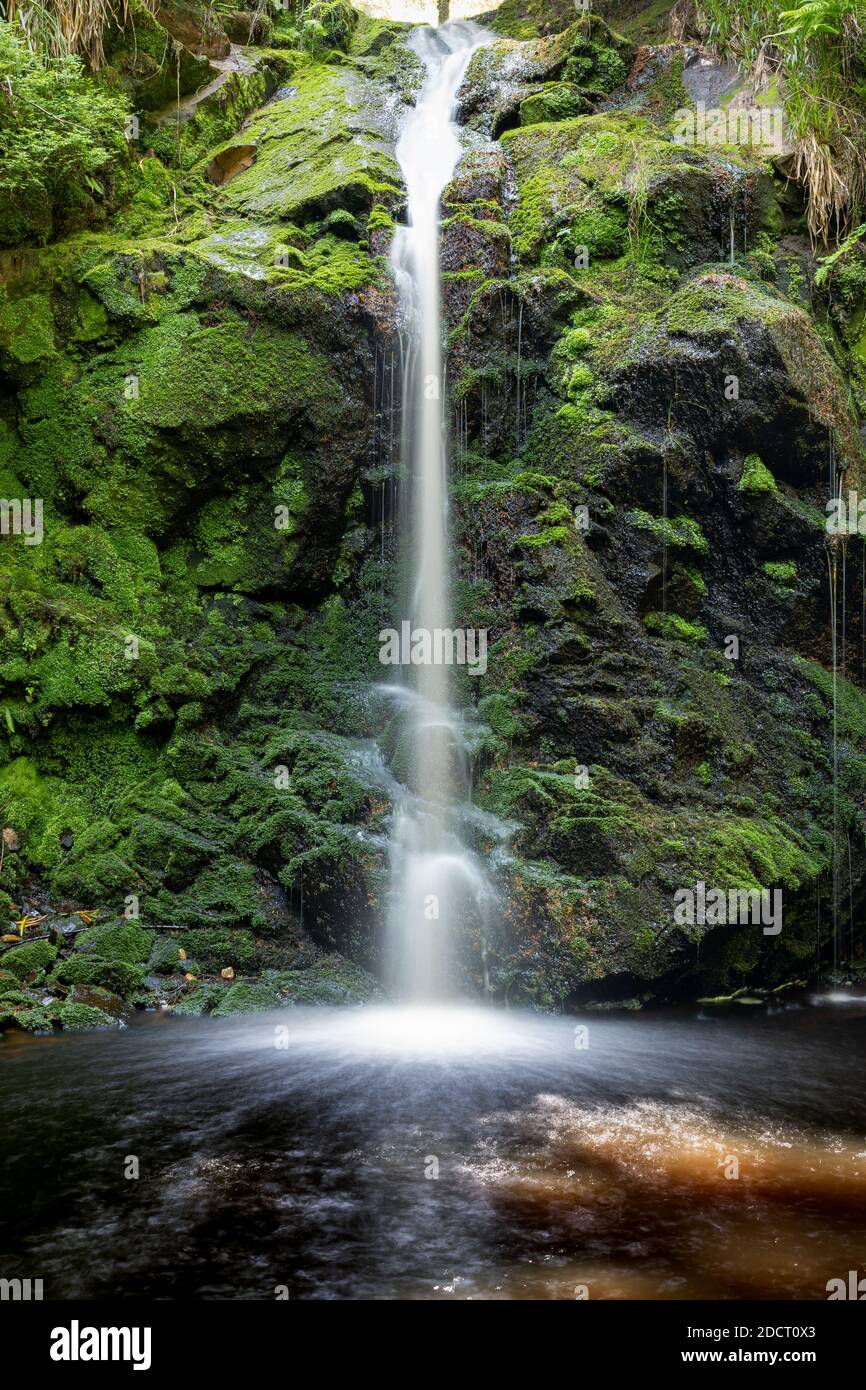 Hindhope Linn, Waterfall and trail Stock Photo - Alamy