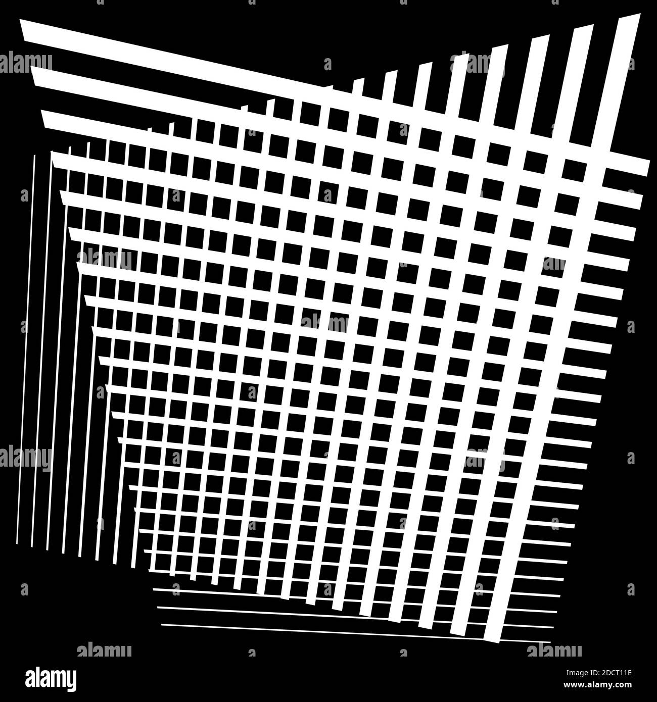 Abstract grid, mesh. Lattice, grating in perspective 3d – Stock vector ...