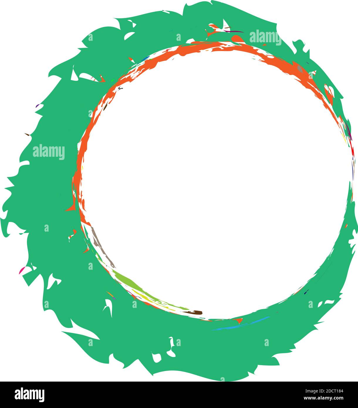 Grungy, textured circle, Grunge effect circular element. Smudge, smear ...