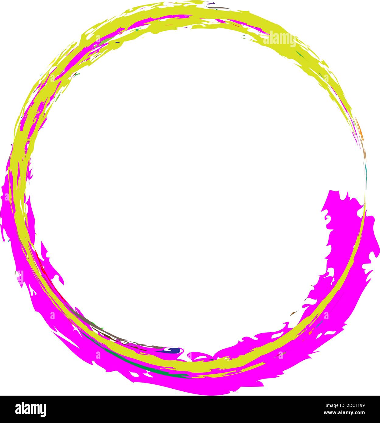 Grungy, textured circle, Grunge effect circular element. Smudge, smear ...