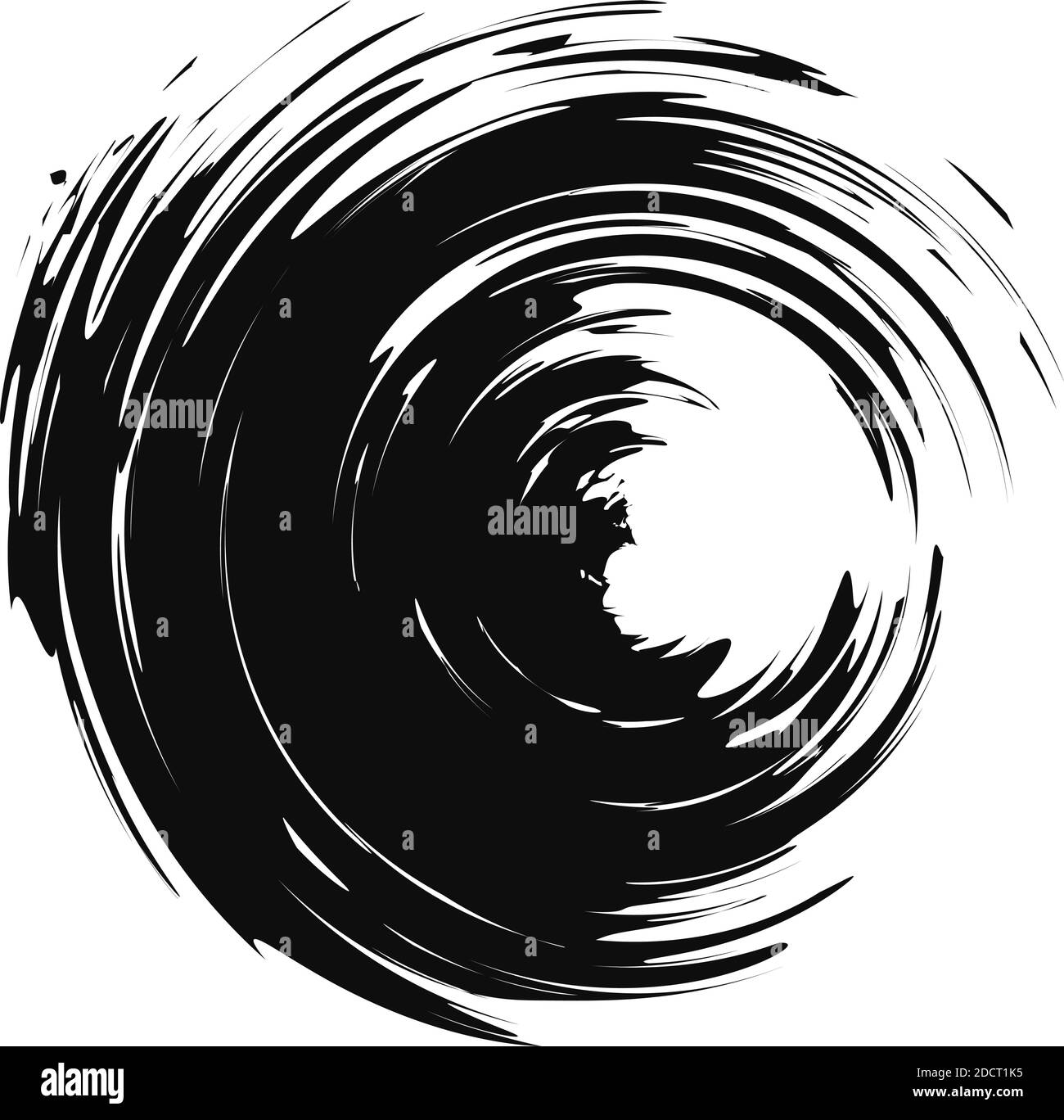 Grungy, textured circle, Grunge effect circular element. Smudge, smear ...