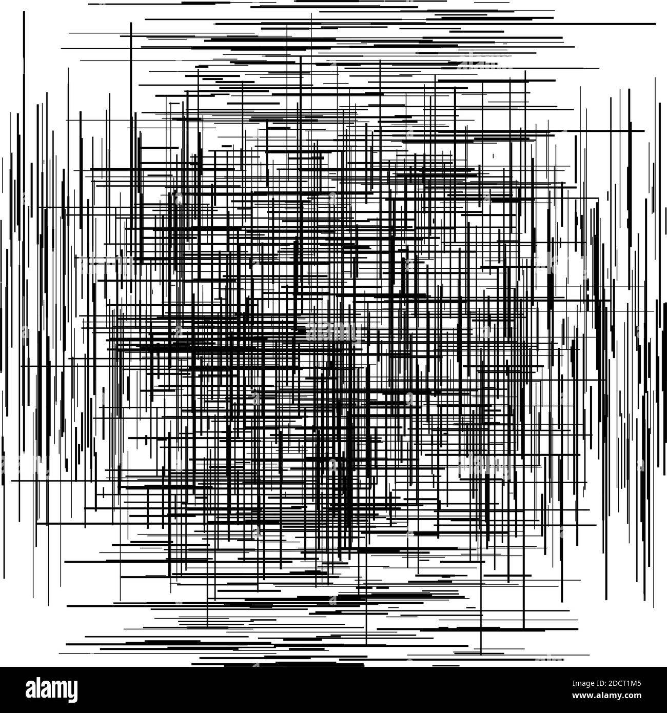 Irregular, random lines harsh texture. Abrasion, sketch, sketchy scribble lines – Stock ...