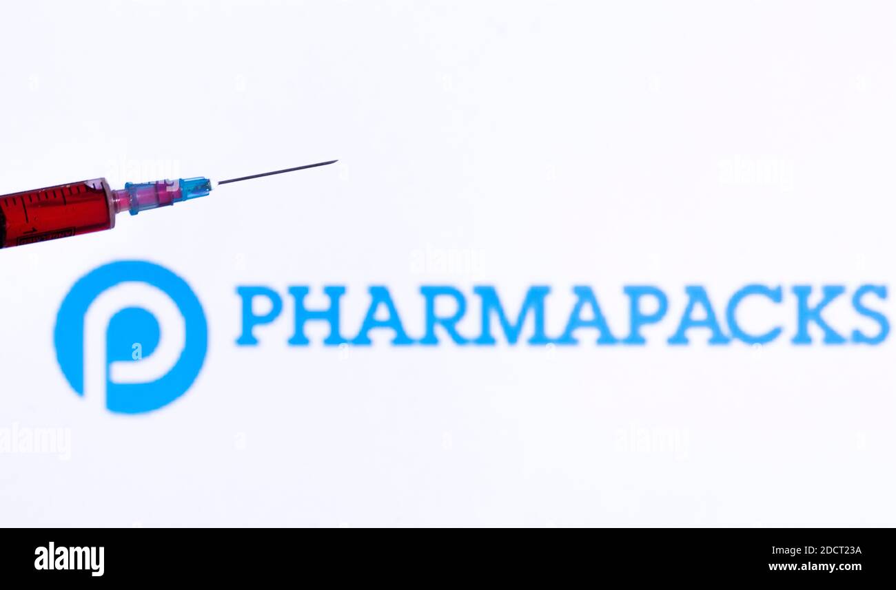 In this photoillustratn medical syringe is seen with Pharmapacks ...