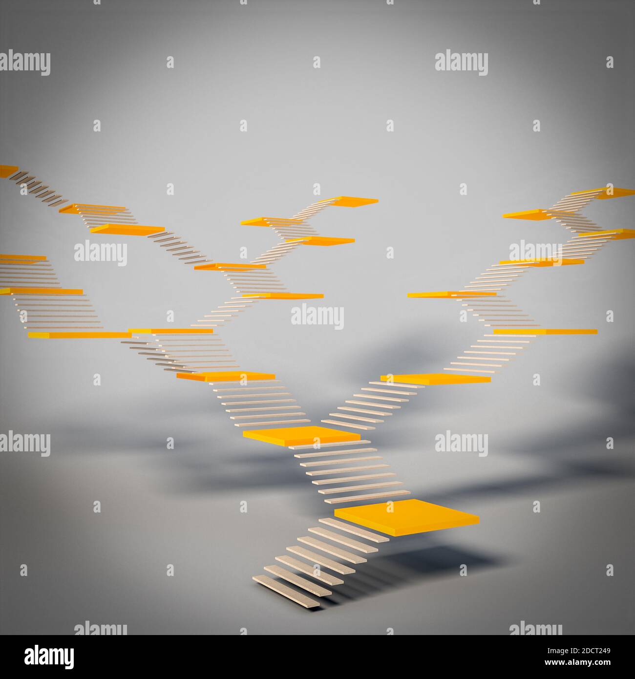 abstract stairs 3d render nobody around. concept of elevation ...