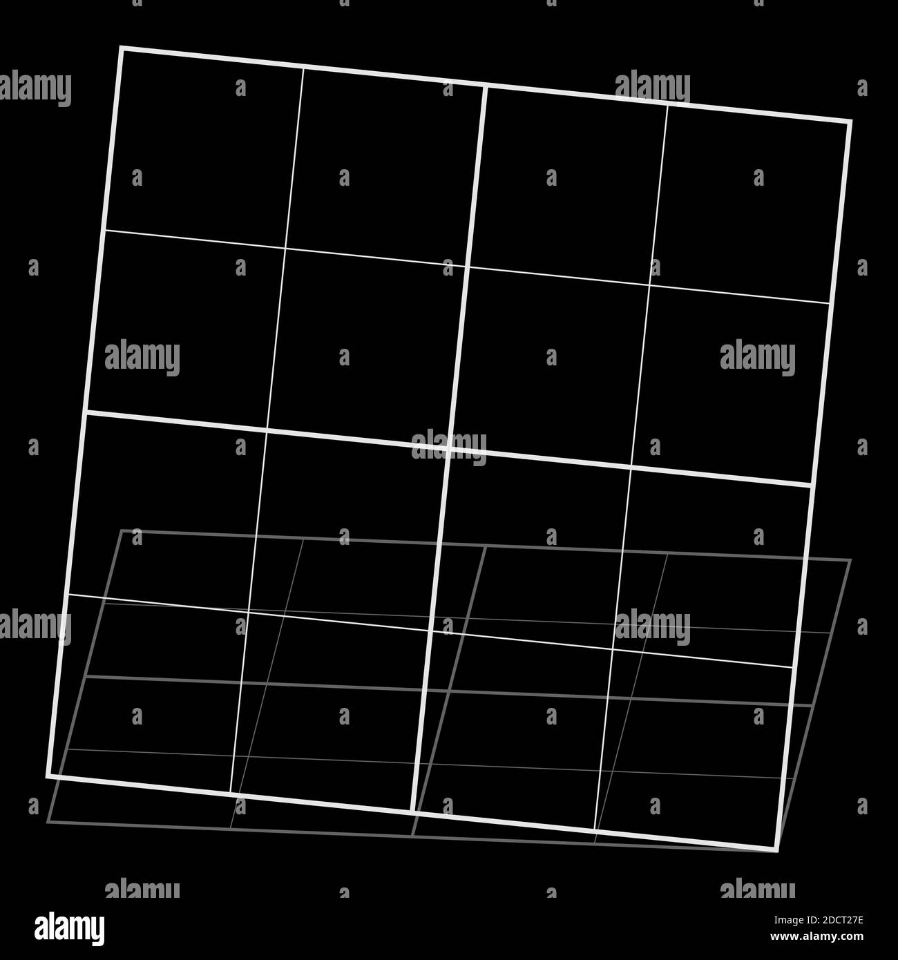 Tilt, skew, diagonal grid, mesh squares abstract geometric vector ...