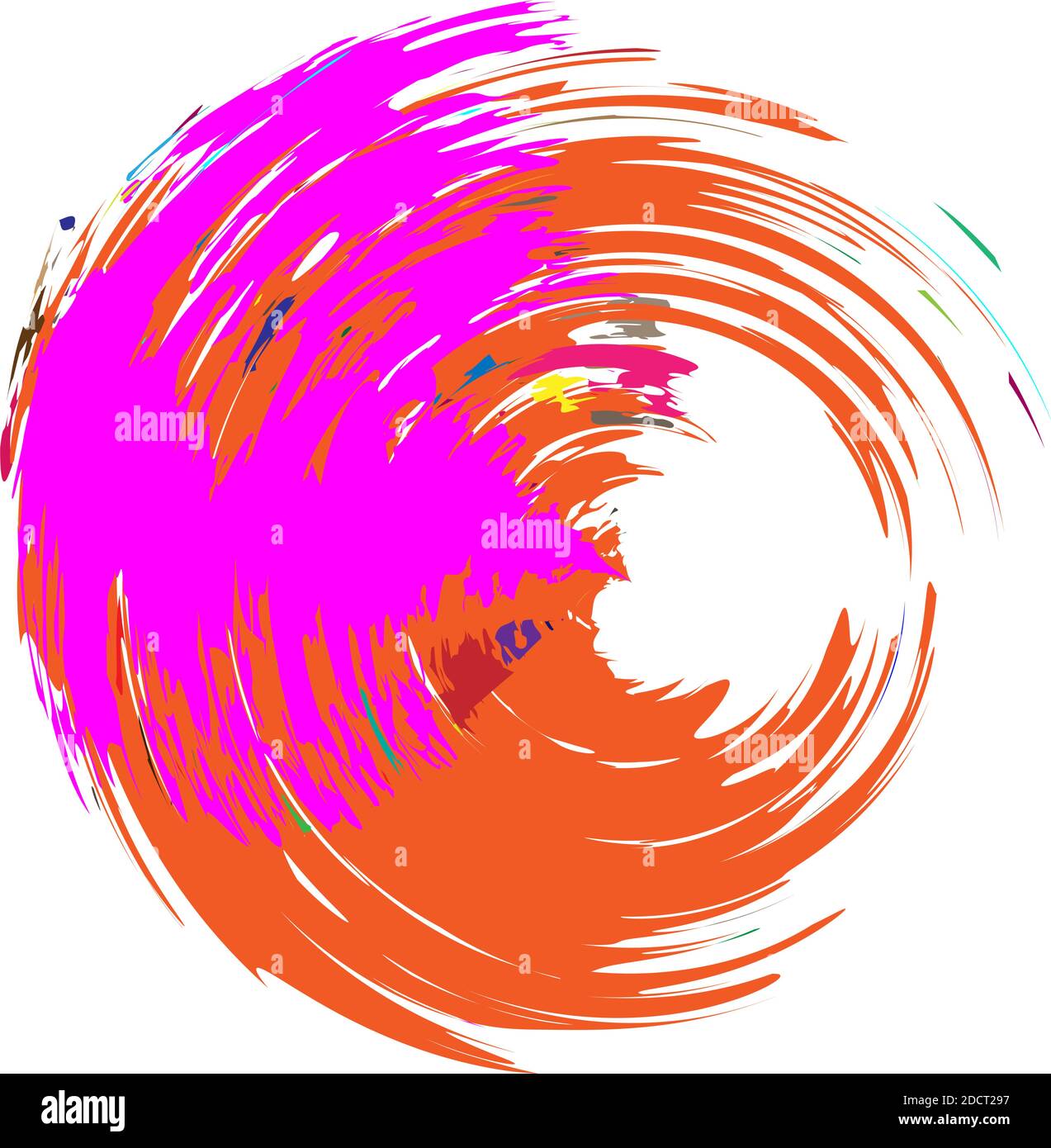 Grungy, textured circle, Grunge effect circular element. Smudge, smear ...