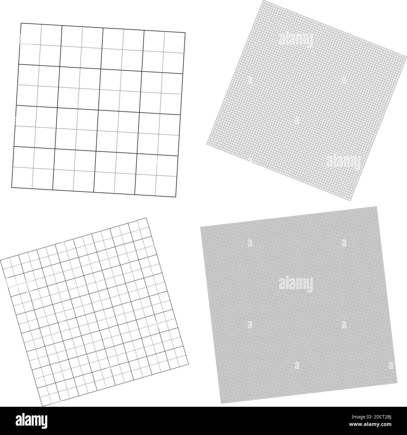 Tilt, skew, diagonal grid, mesh squares abstract geometric vector ...